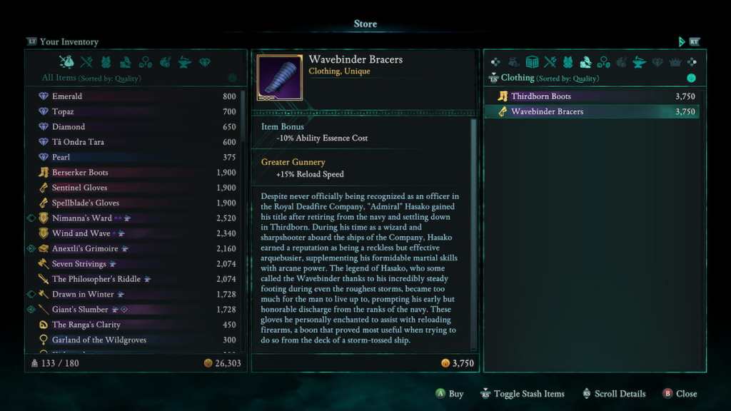 All Unique Clothing in Avowed and How to Find it