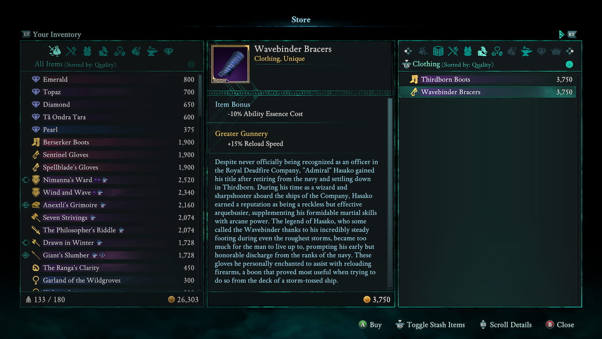 All Unique Clothing in Avowed and How to Find it