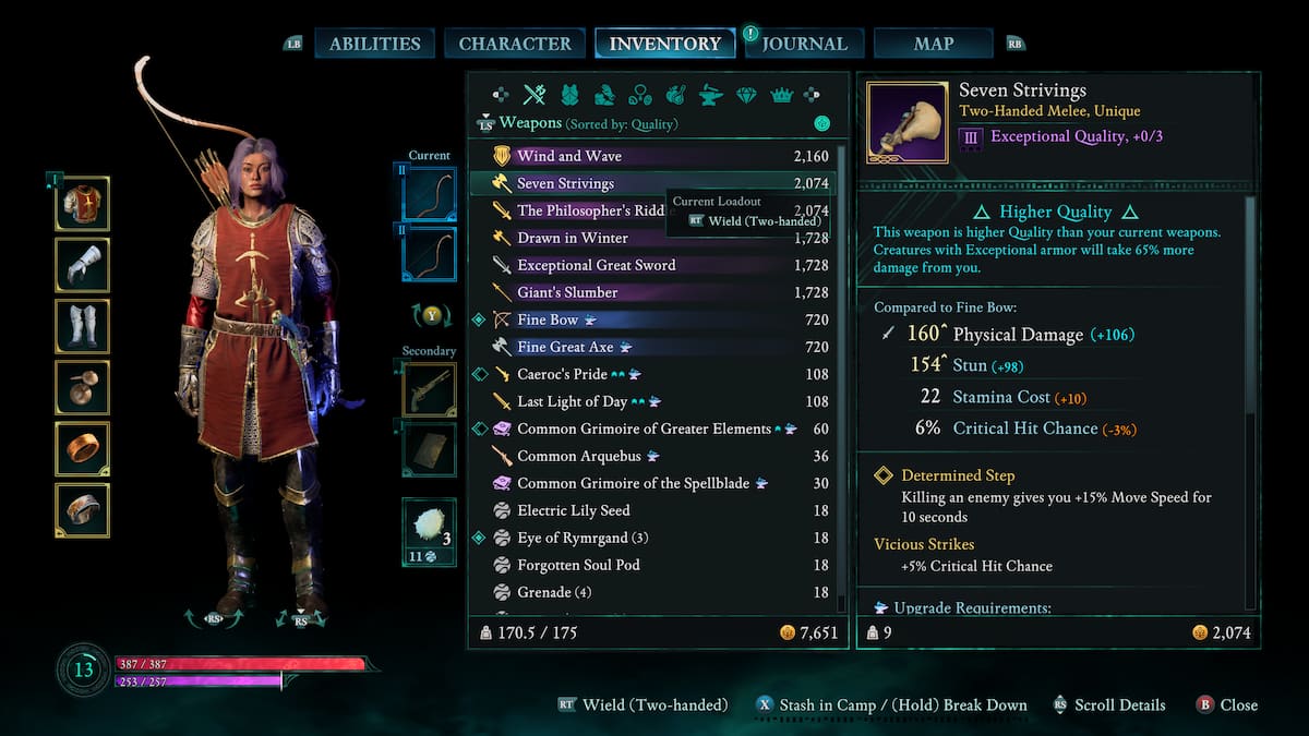 Avowed: Best Early Weapons for Fighter