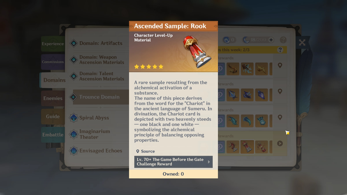 Genshin Impact Ifa ascension and talent materials – Destructoid