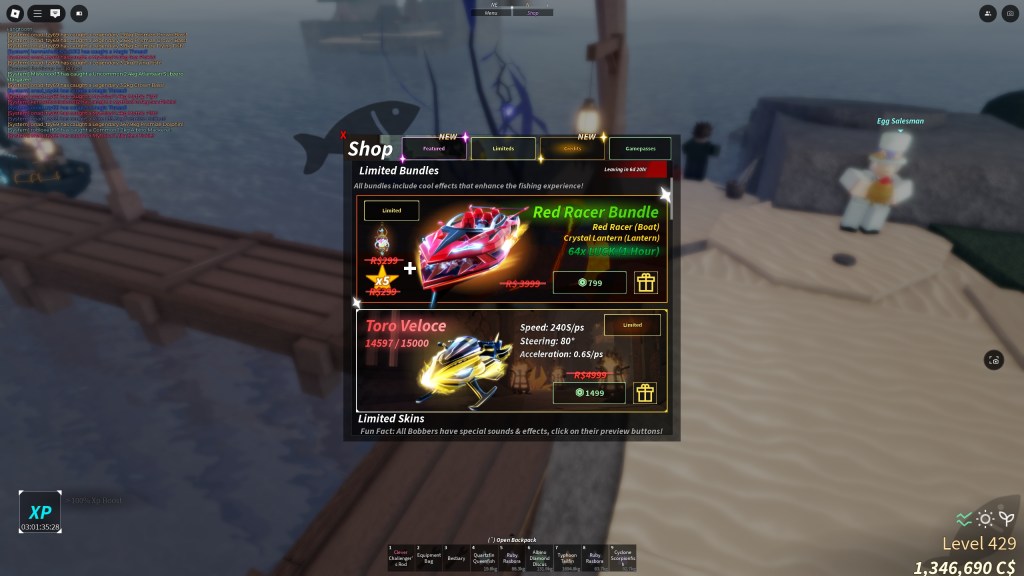 Everything New in Fisch 2X XP Update – Destructoid