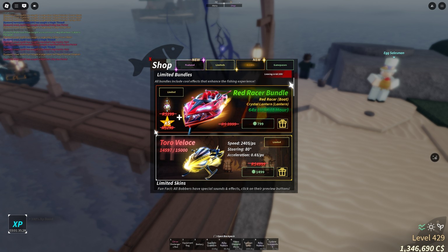 Everything New in Fisch 2X XP Update – Destructoid