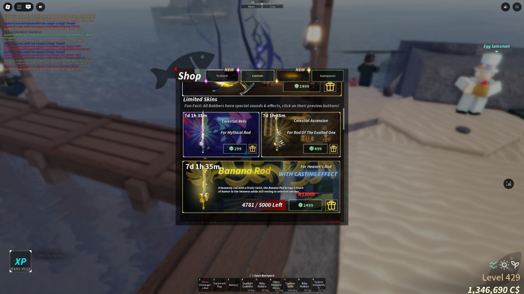 Everything New in Fisch 2X XP Update – Destructoid