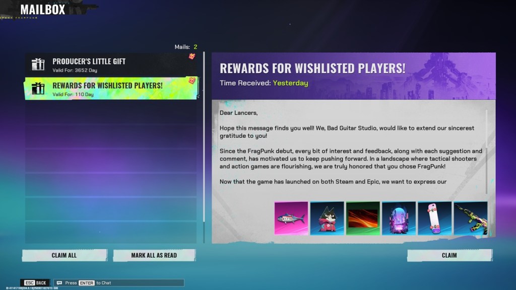 How to get the beta test skin and items in FragPunk – Destructoid