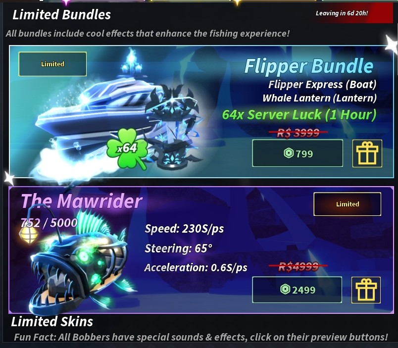 Everything New in the Fisch Moby Update – Destructoid