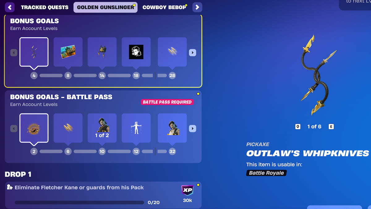 Fortnite: All Golden Gunslinger quests and how to complete them ...