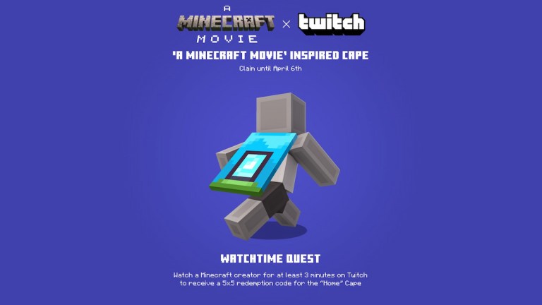How to unlock the Home and Menace Capes in Minecraft Movie Live Event ...