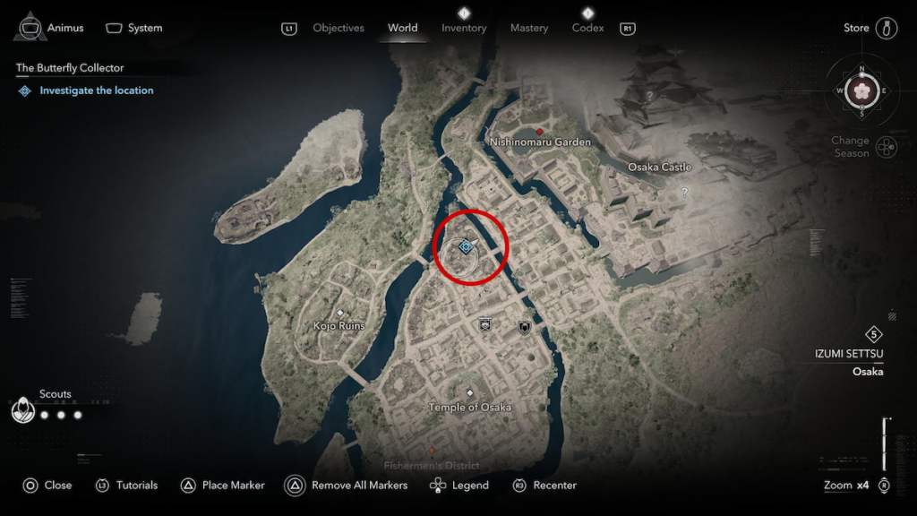 How to find all Butterfly Collector targets in Assassin's Creed Shadows