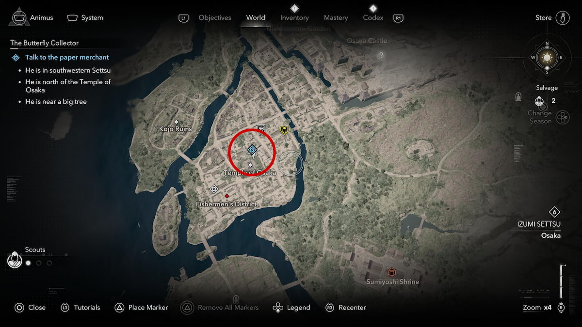 How to find all Butterfly Collector targets in Assassin's Creed Shadows