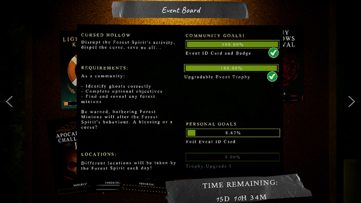 How to upgrade your trophy and ID card in Phasmophobia Cursed Hollow ...