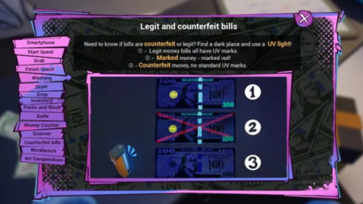 How to spot Marked Bills in Cash Cleaner Simulator – Destructoid