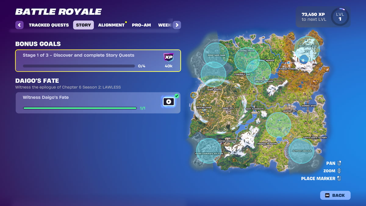How to discover and complete story quests in Fortnite Chapter 6, season ...