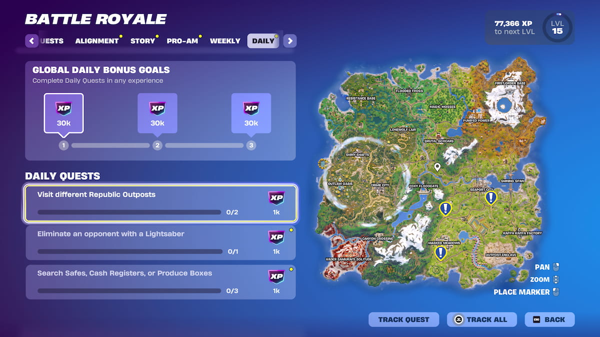 All Republic Outpost locations in Fortnite Chapter 6, season 3 ...