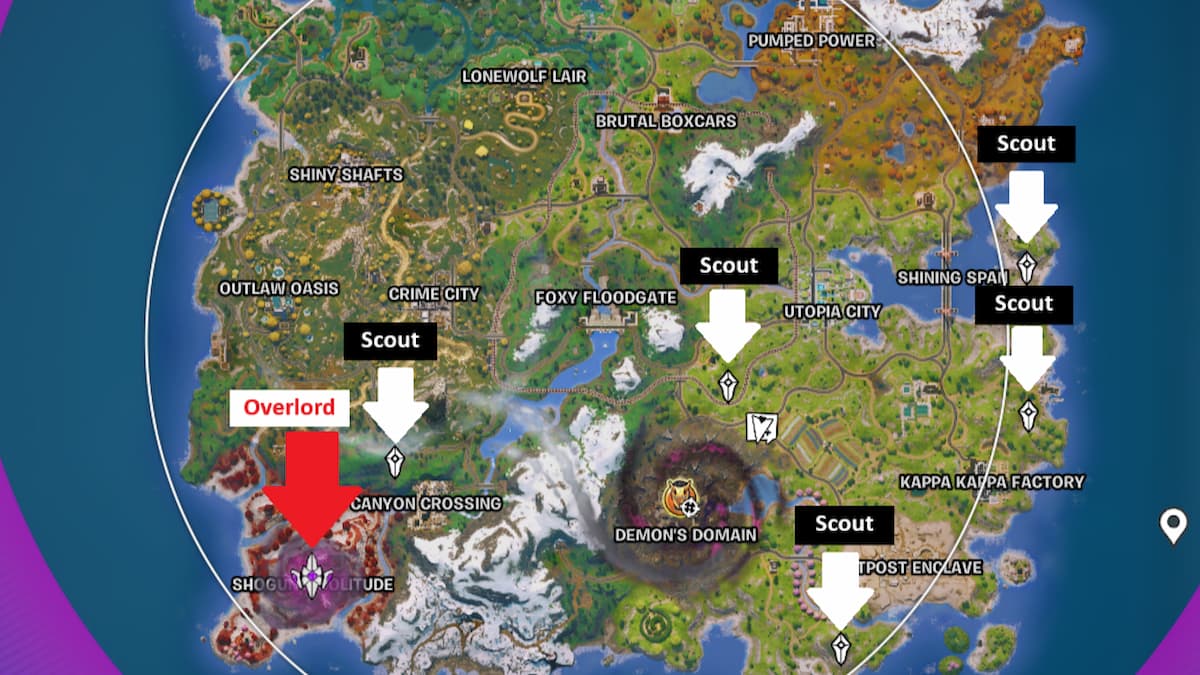 How to find and damage Overlord Spires and Scout Spires in Fortnite ...