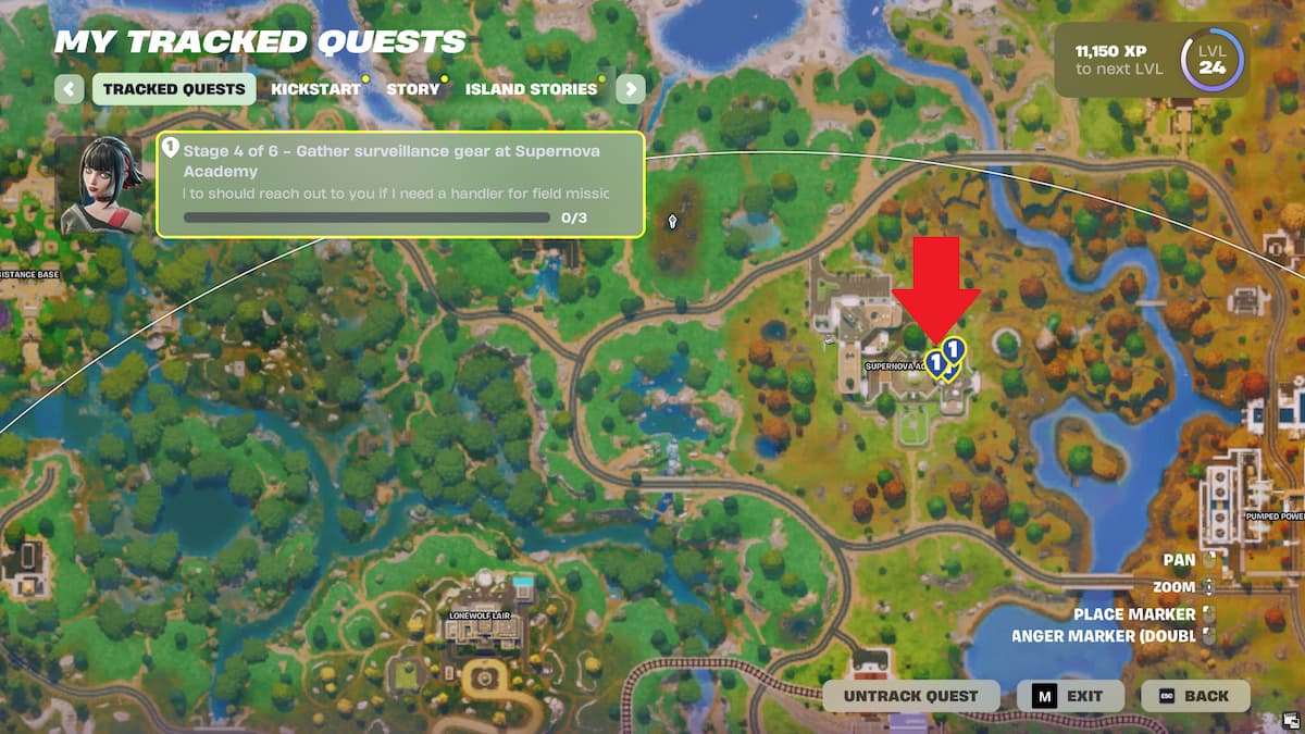 How to gather surveillance gear at Supernova Academy in Fortnite ...