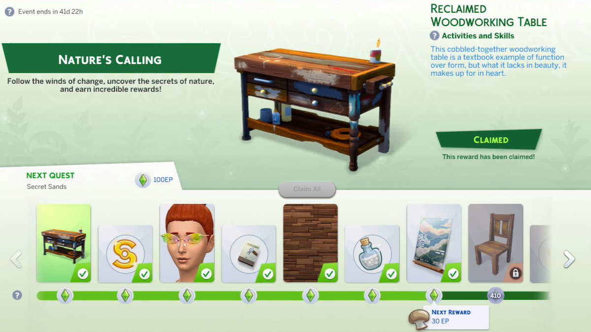 All week one Nature's Calling event quests and rewards in The Sims 4 ...