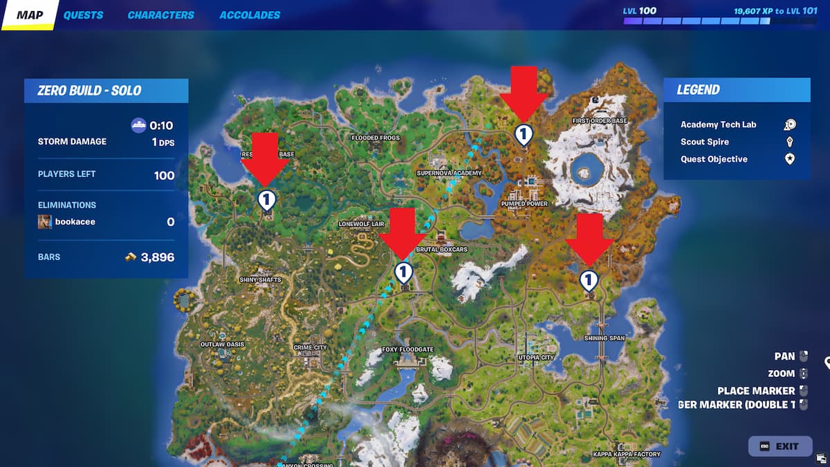 All BURD To Go gas stations in Fortnite Chapter 6, season 3 – Destructoid