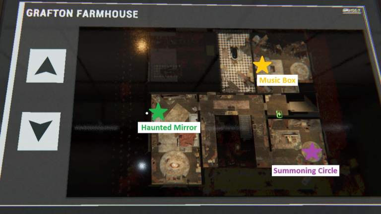 All Phasmophobia Grafton Farmhouse rework Cursed Possession locations ...