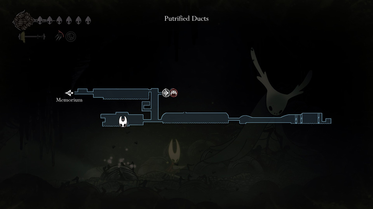 Putrefied Ducts Map location in Hollow Knight Silksong – Destructoid