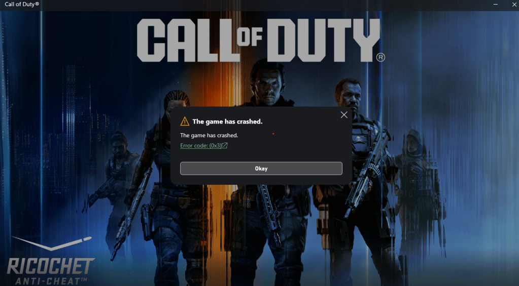 How to fix Black Ops 7 Beta 'game has crashed' error - Error code 0x3 ...