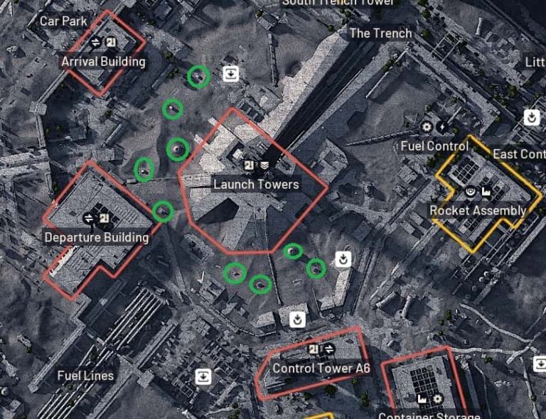 Where to find the Launch Towers Fuel Cells on Spaceport in ARC Raiders ...