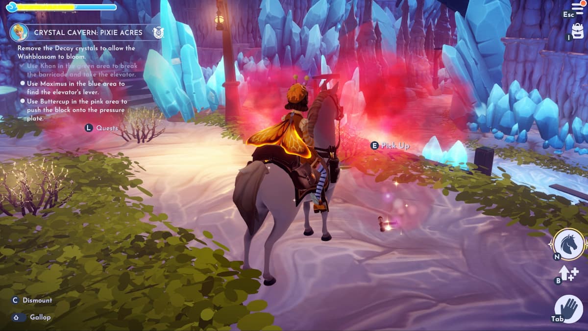 Crystal Cavern: Pixie Acres quest walkthrough in Disney Dreamlight ...