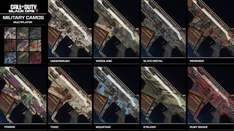 Black Ops 7 multiplayer camo challenges list – All BO7 weapon camos ...