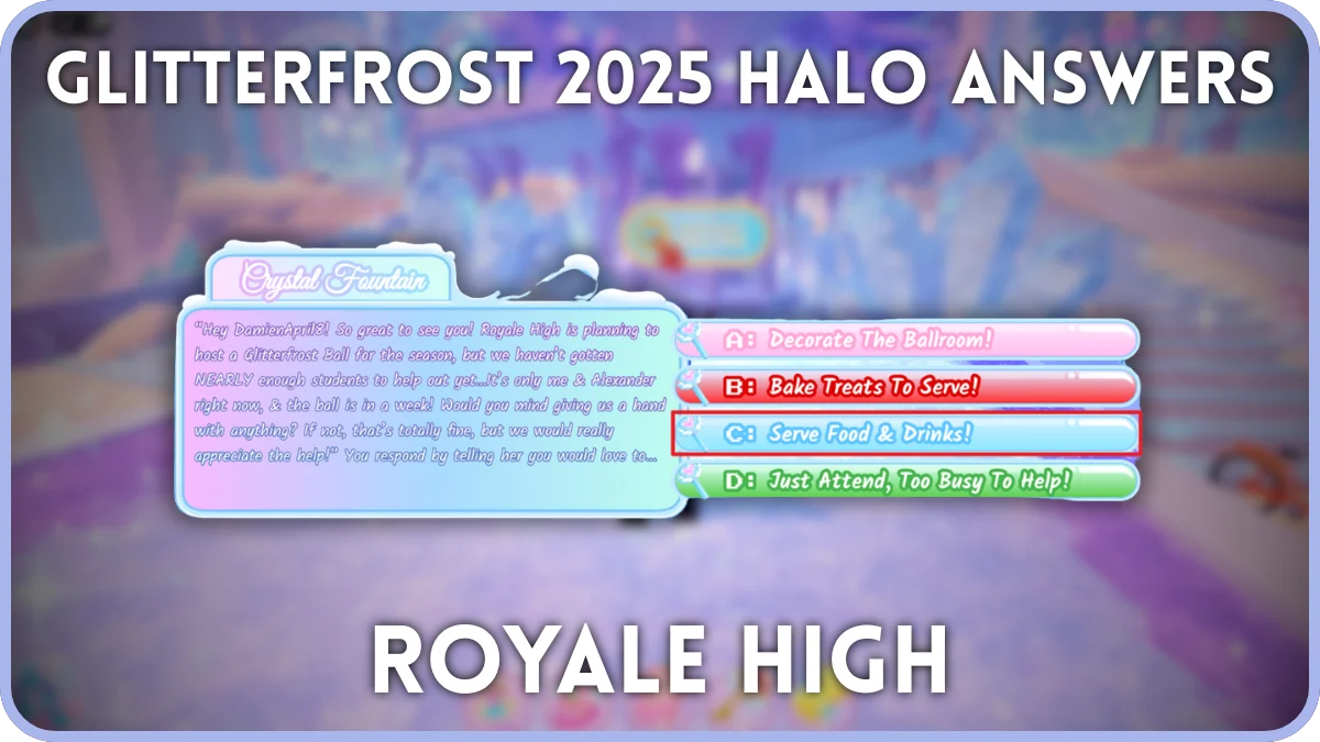 All Royale High Glitterfrost 2025 Halo Answers [Wave 2] – Destructoid