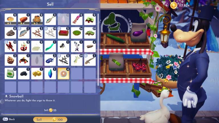 How to sell snowman building material in Disney Dreamlight Valley ...