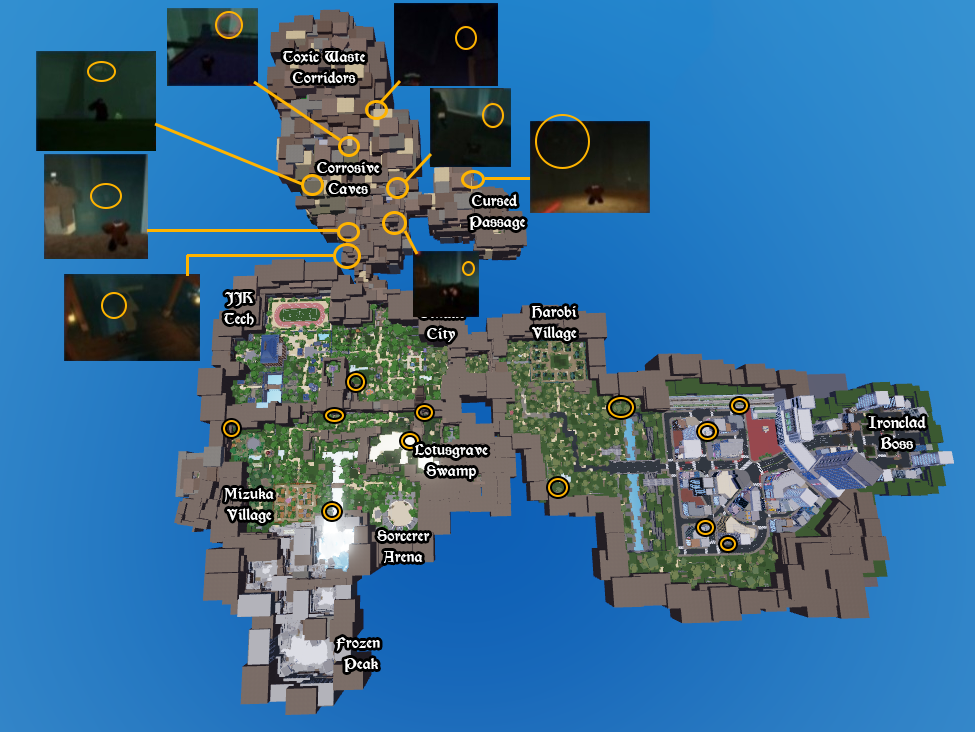 KAIZEN Locations & Map Guide - Boss, Chest, Weapon, Style [KASHIMO ...