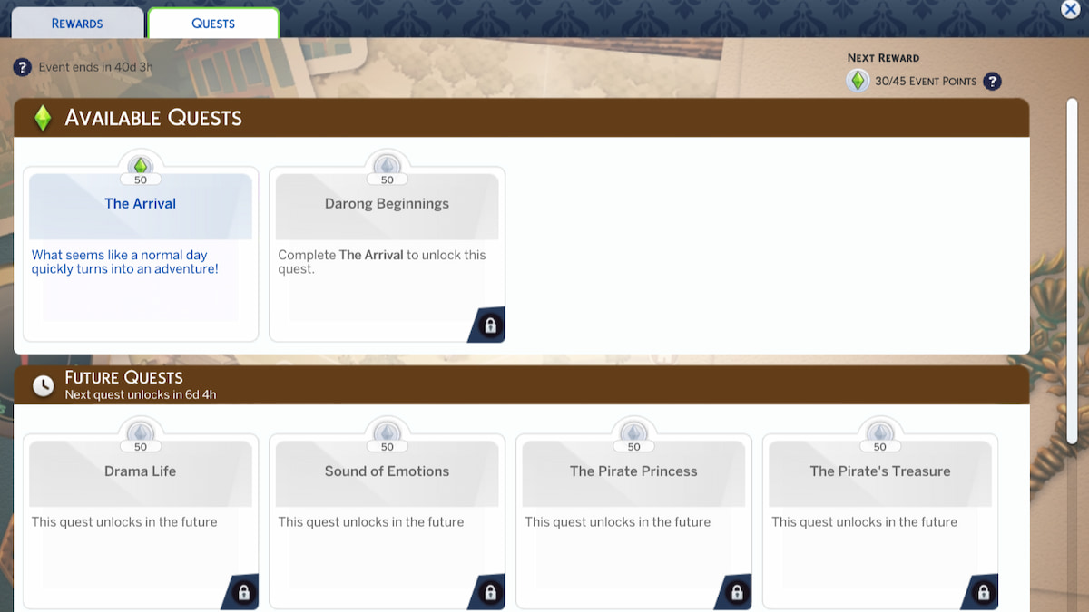 All week one Lost Legacies event quests and rewards in The Sims 4 ...