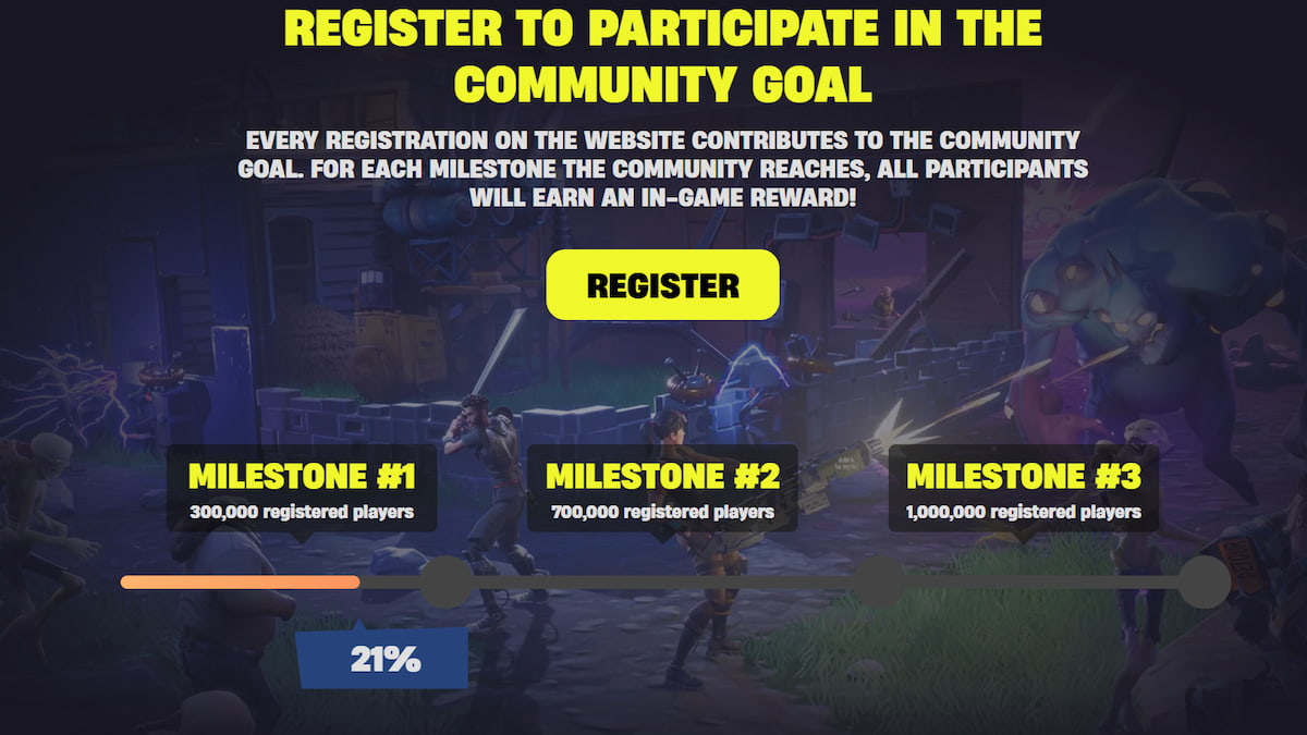 How to get all Save the World Community Goal rewards in Fortnite ...