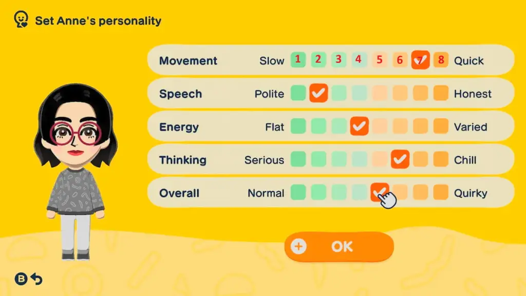 Tomodachi Life Living the Dream personality chart – How to get all ...