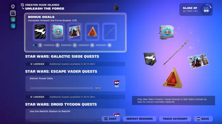 All Fortnite Star Wars Unleash the Force quests and rewards – Destructoid