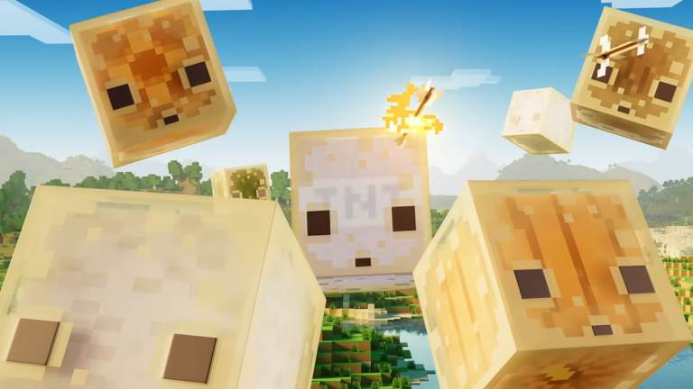 All Sulfur Cube archetypes and block absorption effects in Minecraft ...